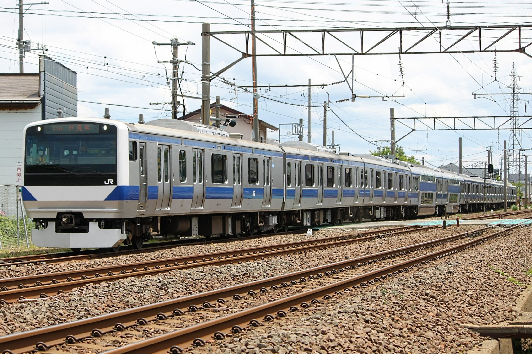 みっちょん on Twitter: "秋田総合車両センターに入場中のE531系K414編成 作業終了し構内試運転が施行されました。 https://t.co/J5IYXYokM6" / Twitter