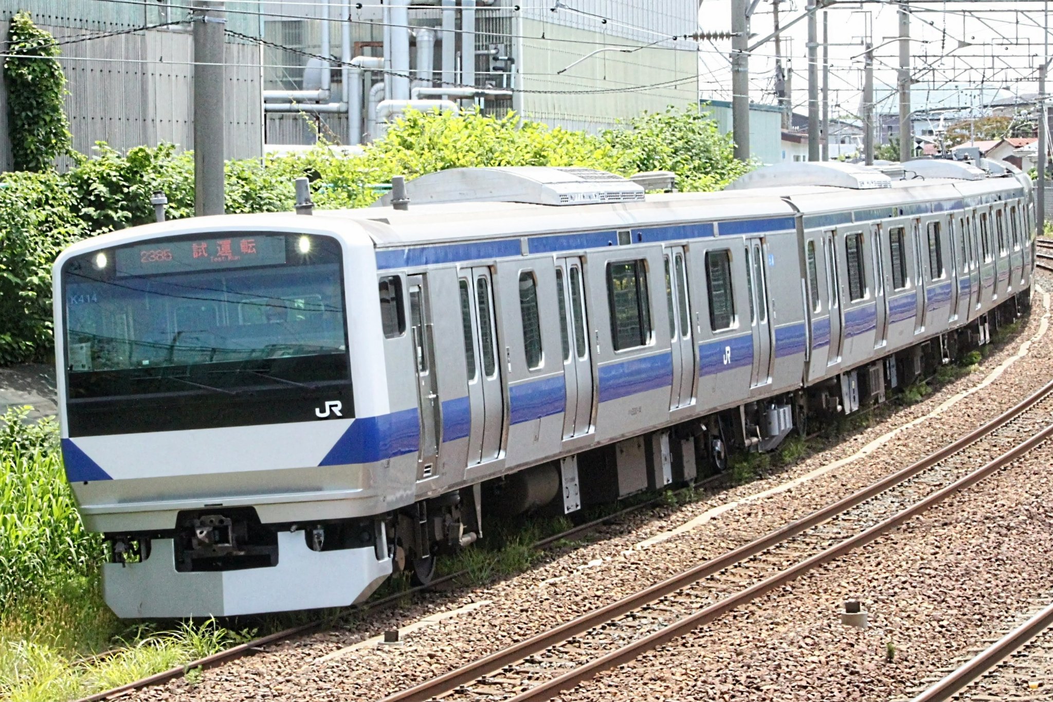 みっちょん on Twitter: "秋田総合車両センターに入場中のE531系K414編成 作業終了し構内試運転が施行されました。 https://t.co/J5IYXYokM6" / Twitter