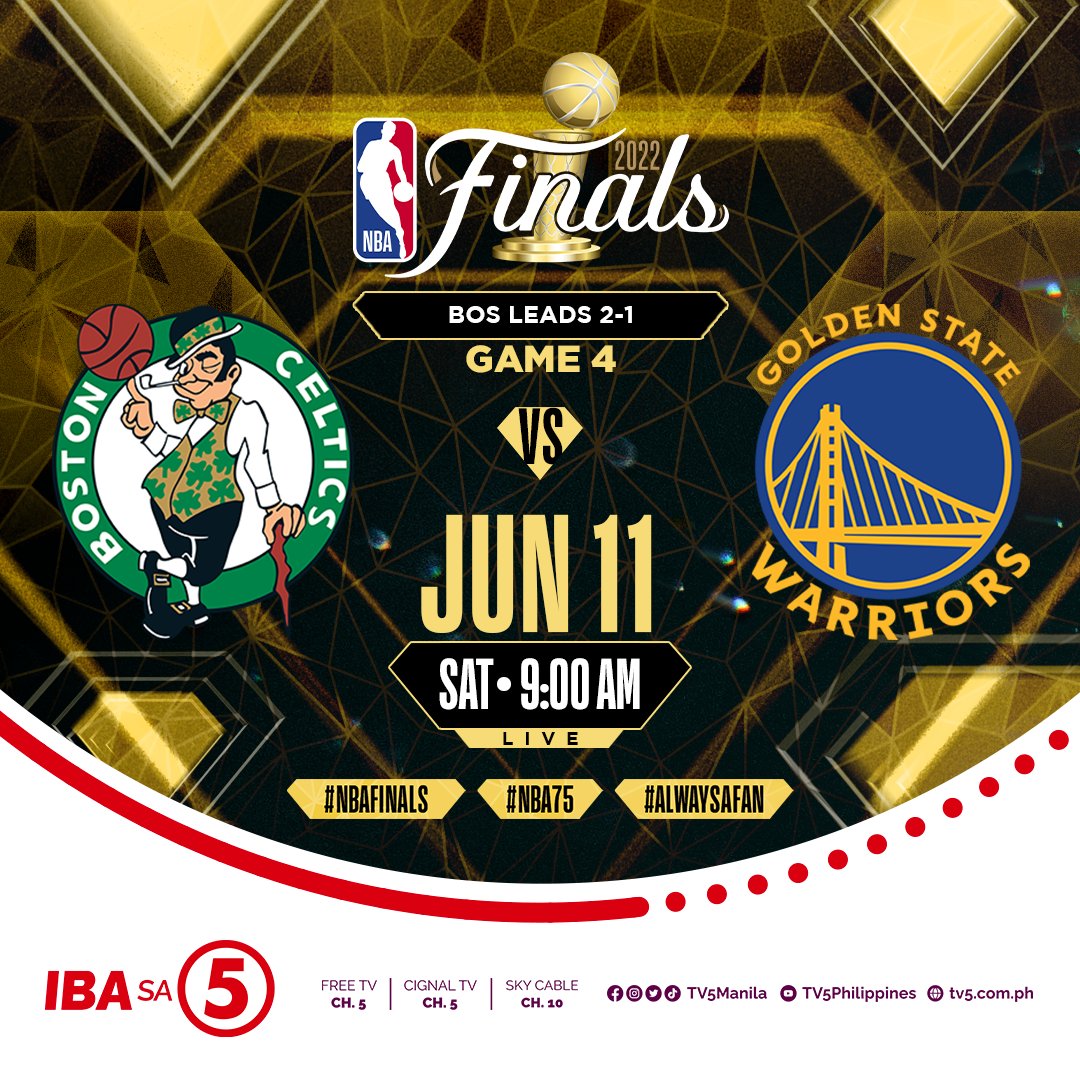 TV5 on Twitter: "2021-22 #NBA75 Finals Game 4: Golden State Warriors vs. Boston Celtics Boston ...
