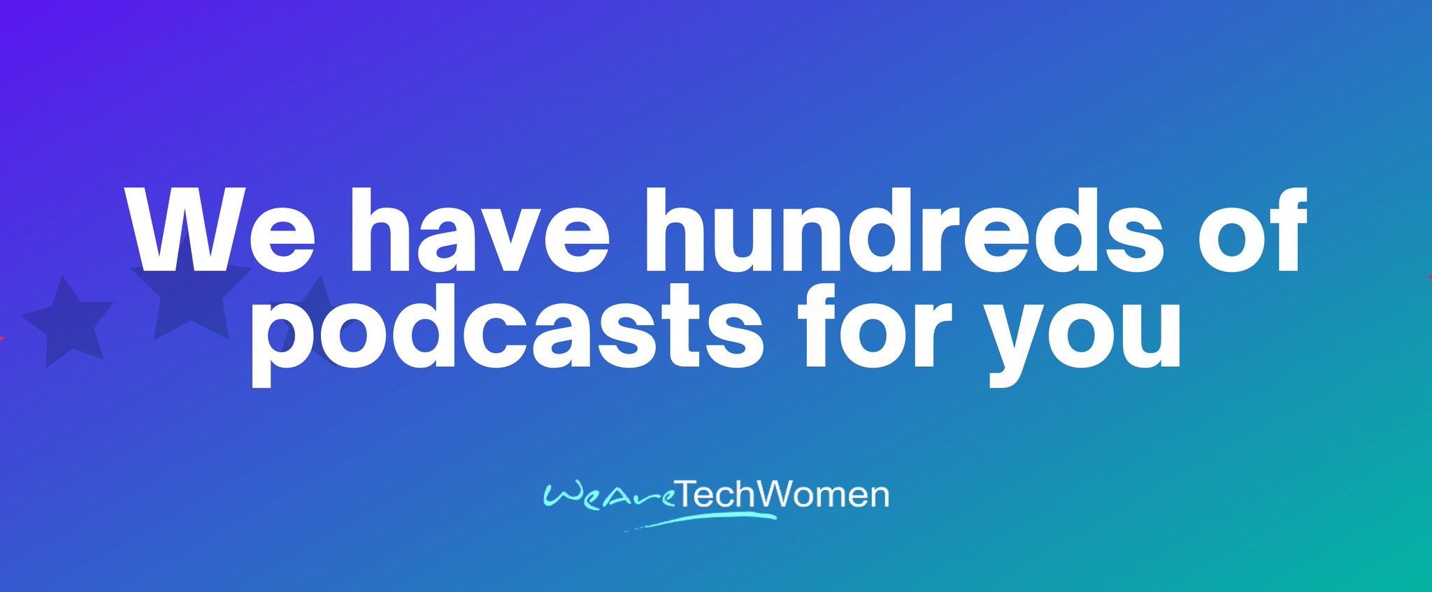 WeAreTechWomen on Twitter: "Looking for a #podcast to enjoy over your lunch break? 🎙 We have an ...