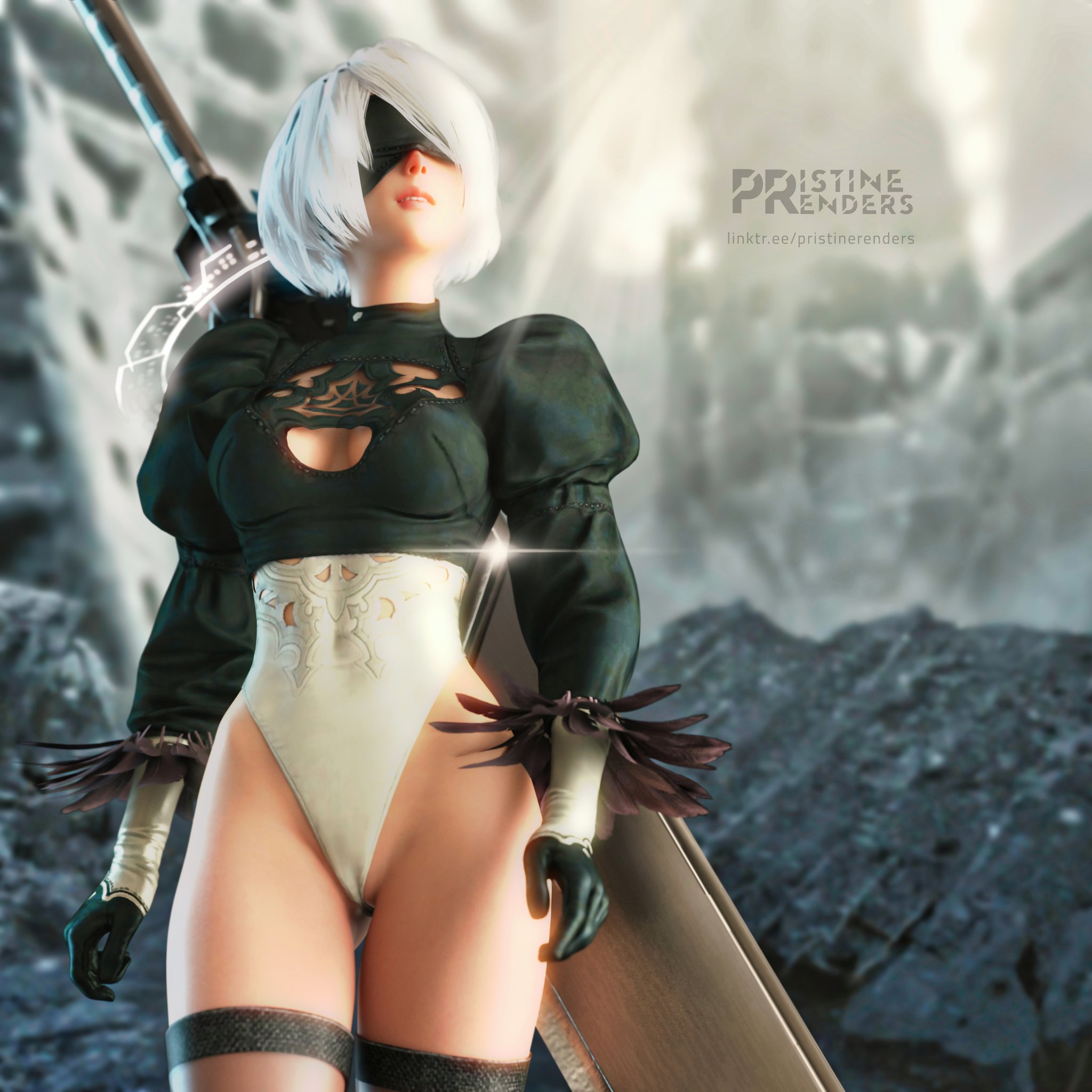 Pristine Renders🔞 on Twitter: "2B: NeiR Automata #2B #NieRAutomata #NeiR #gameart #videogameart ...