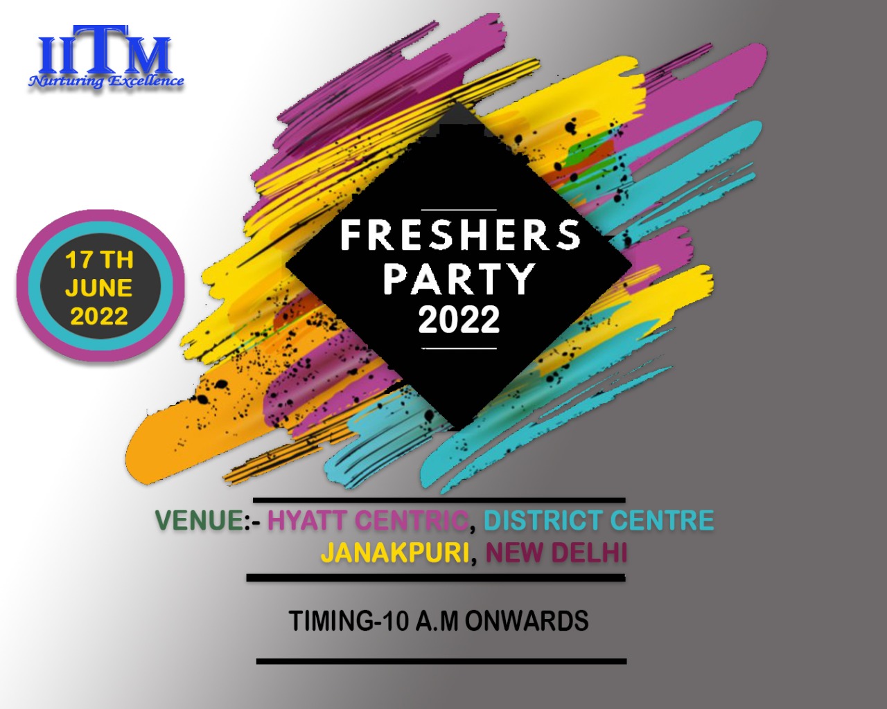 Fresher Party Invitation Card
