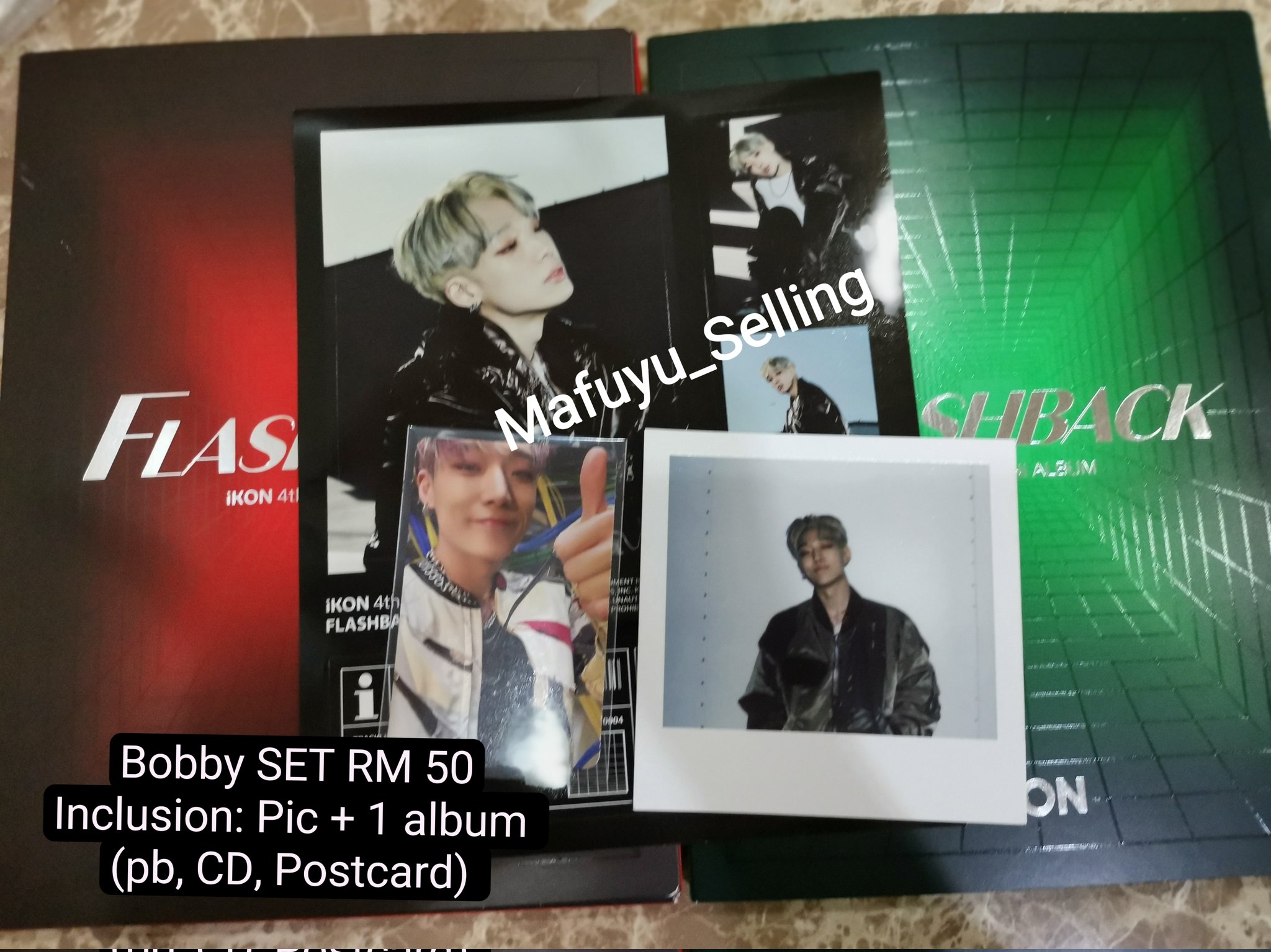 Mafuyu_Wonderland on Twitter: "[WTS] IKON flashback era pcs ONLY IN MEMBER SET (BOBBY DK SONG ...