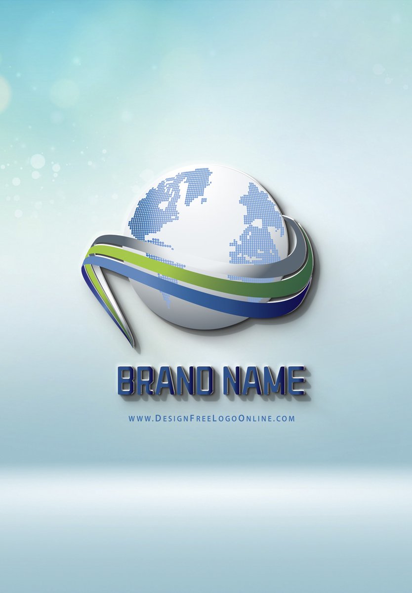 3d Globe Logo Design