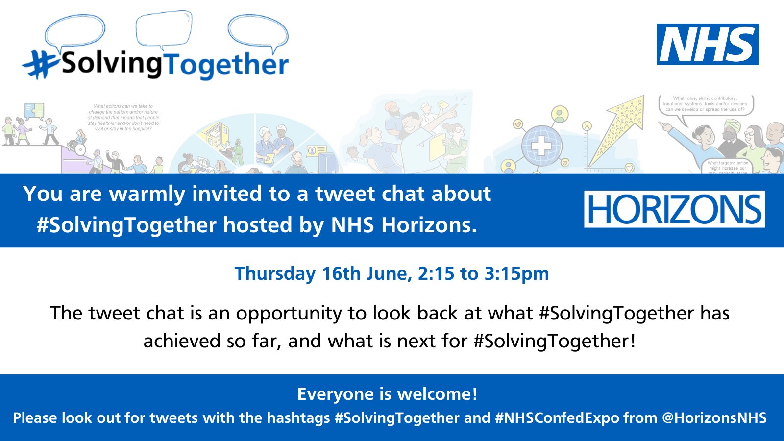 NHS Horizons on Twitter: "You are warmly invited to a tweet chat about #SolvingTogether hosted ...