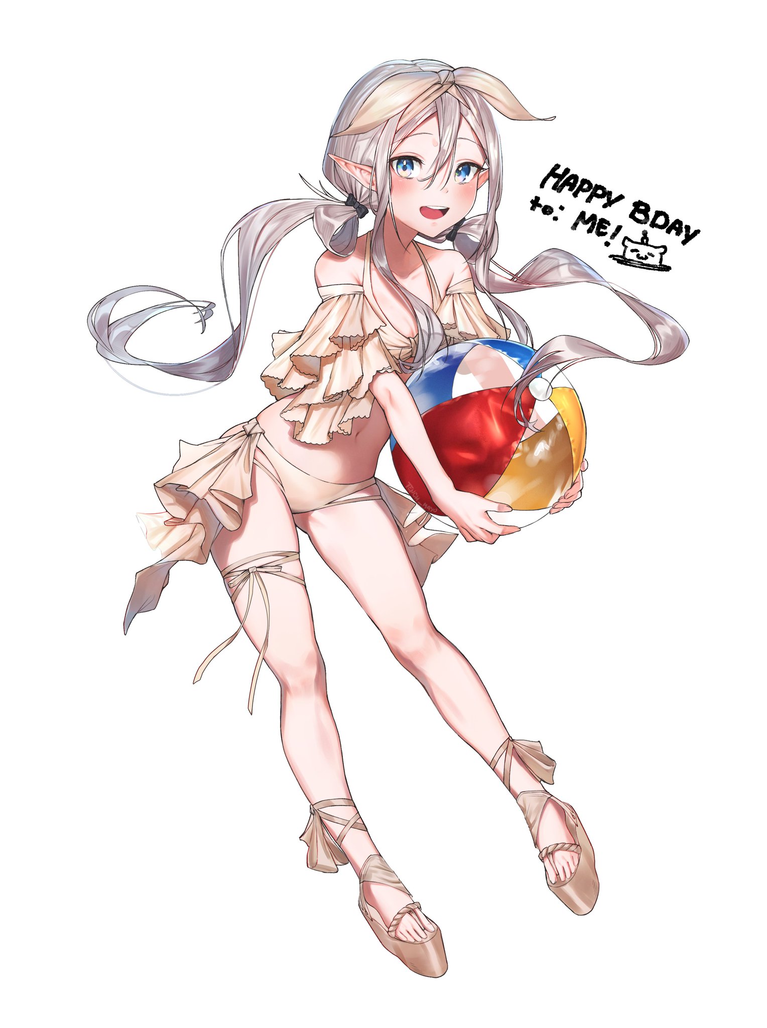 Tenchi 🐙 on Twitter: "It's my birthday! I bless you with my OC in a summer outfit. ￣ω ￣ https ...