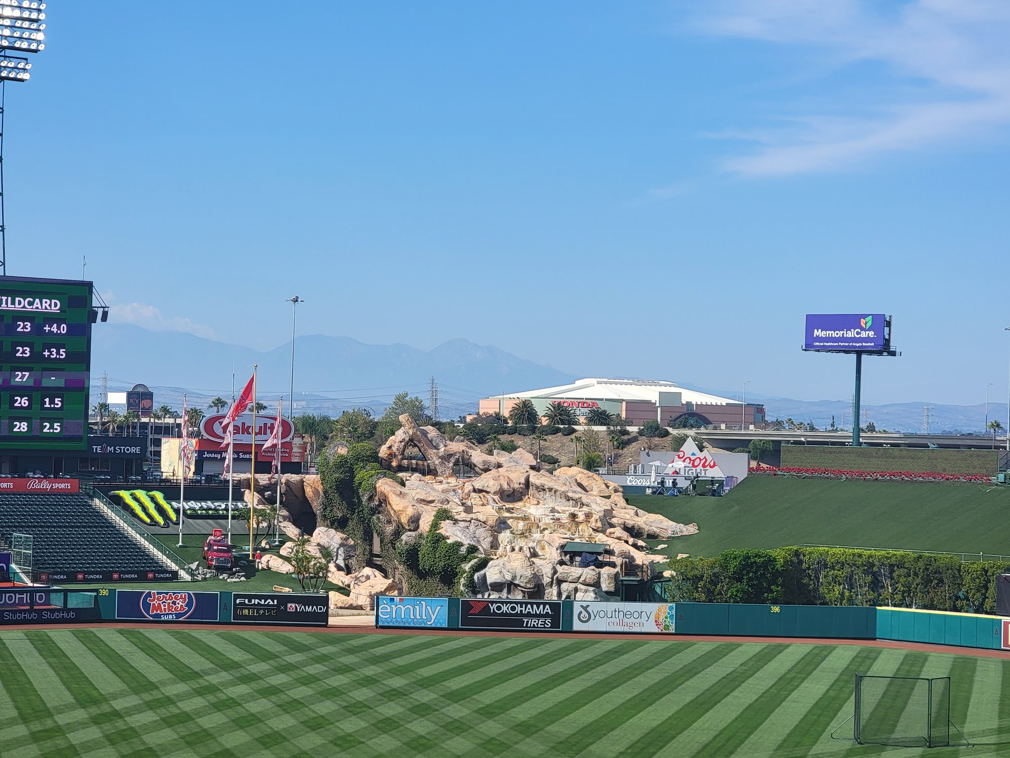 Angels Baseball Stadium Rocks