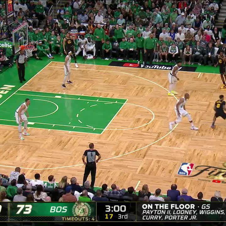 Steph was visibly upset after this DEEP three pointer 😳 ESPN @espn