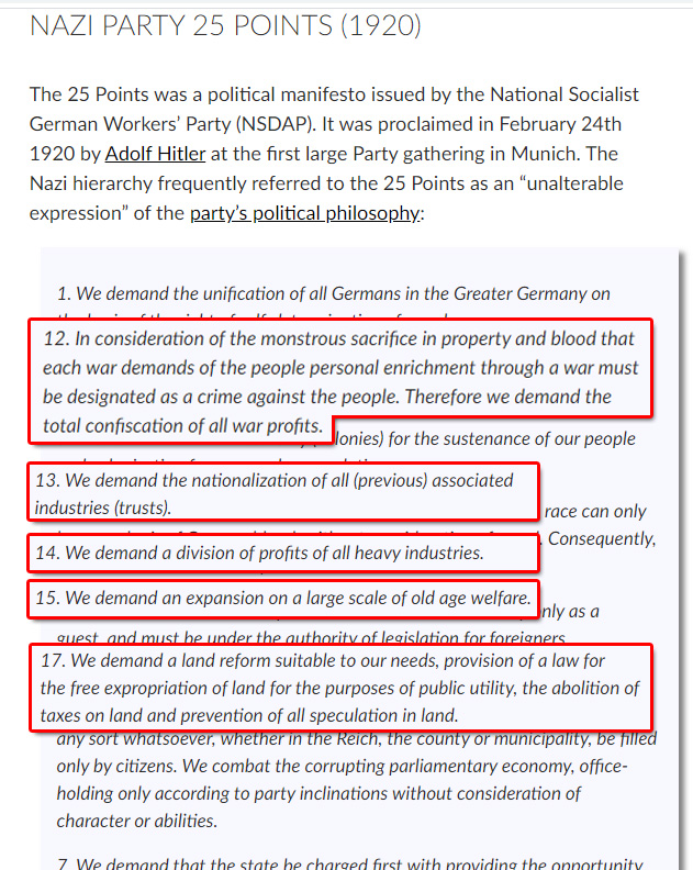RazörFist on Twitter: "Hitler rose to power on a 25-point economic plan ...
