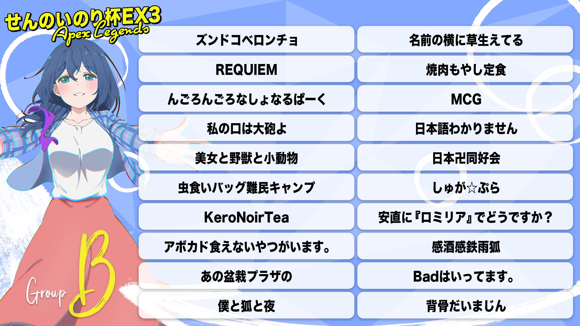 IBUSHIGIN on Twitter: "グループB https://t.co/8sqbyKP4nh https://t.co/ktwIErxqjP" / Twitter