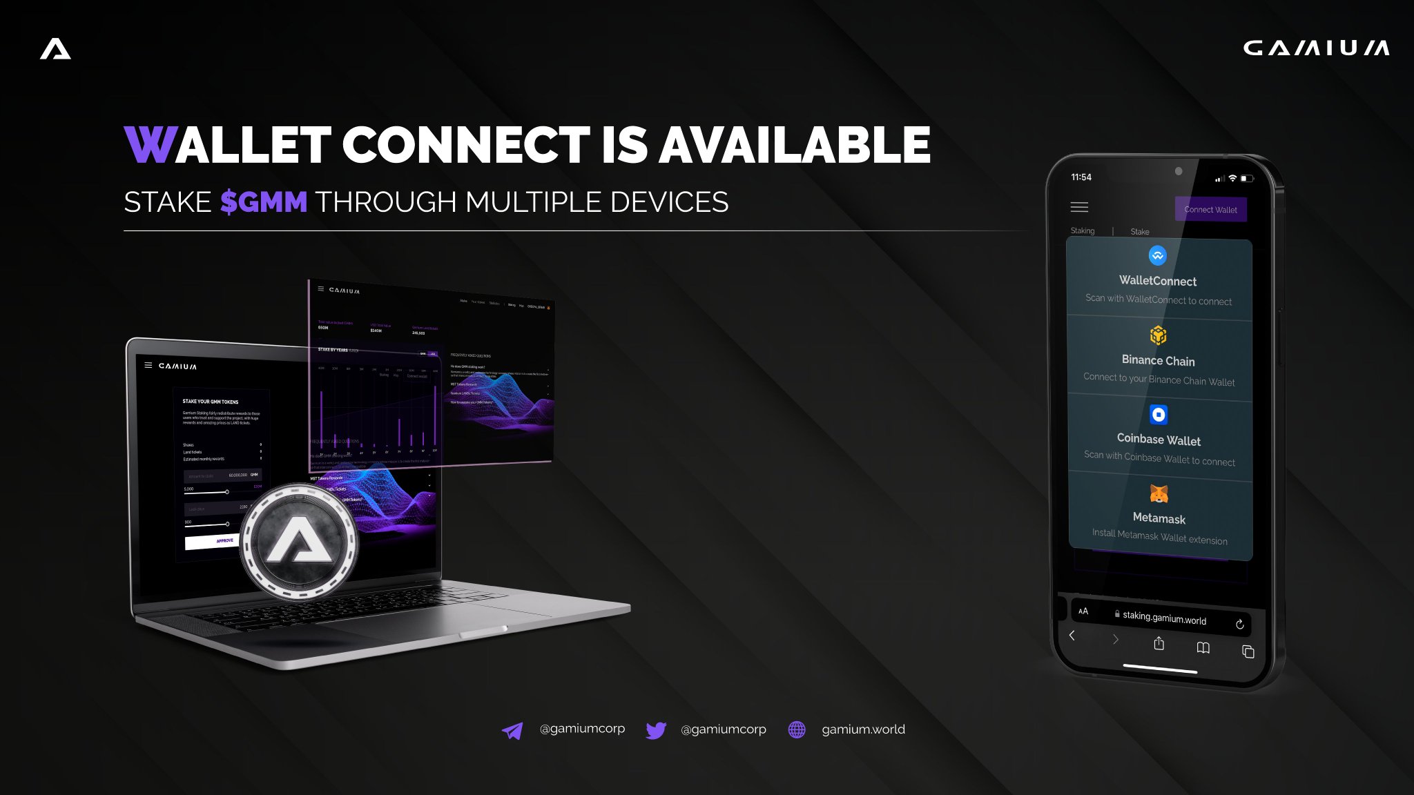 Gamium on Twitter: "Dear community, We are happy to announce that GMM Staking is now available ...