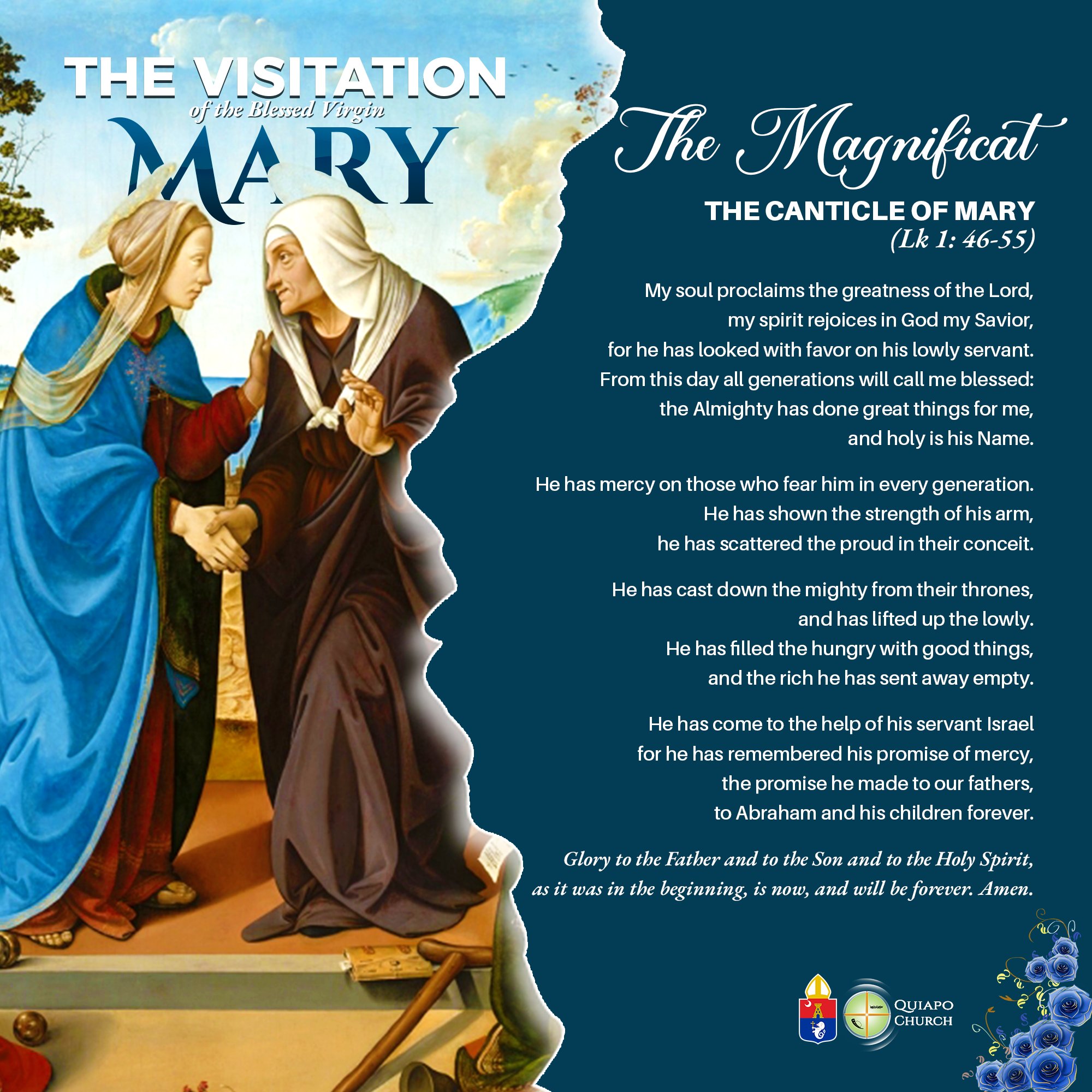 Quiapo Church on Twitter: "The VISITATION of the Blessed Virgin Mary 31 ...