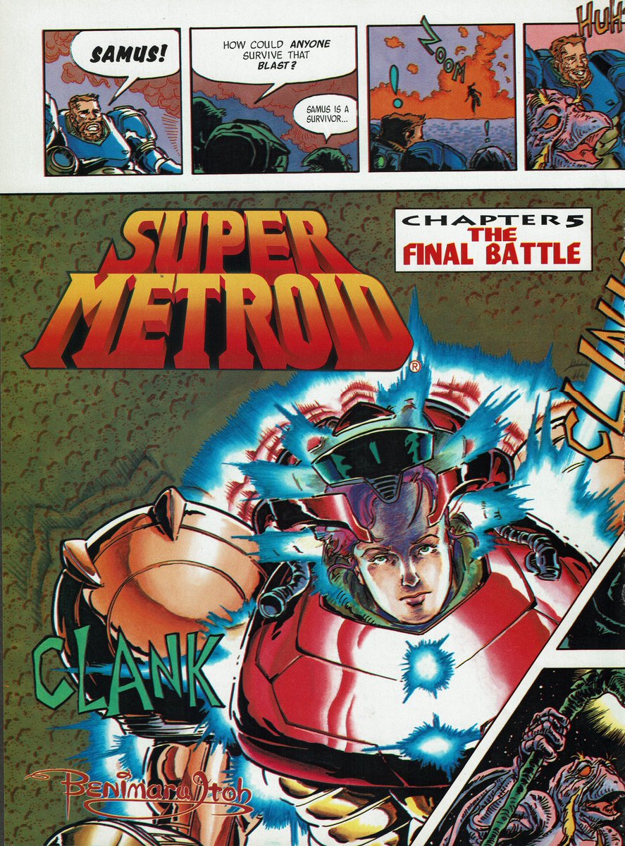 Super Metroid - Chapter 5: The Final Battle. From Nintendo Power vol ...