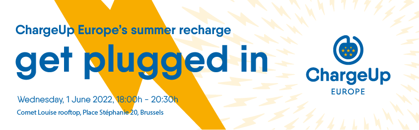 ChargeUp Europe on Twitter: "Looking forward to our Summer ReCharge reception on Wednesday!😎🍸 We ...