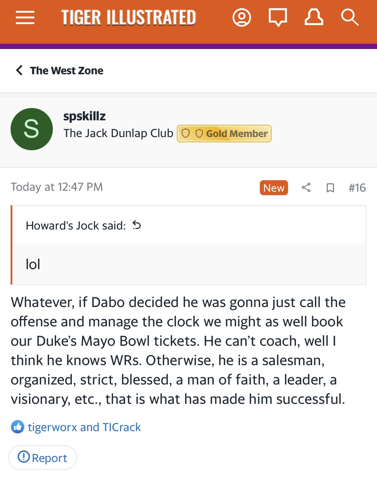 Message Board Geniuses on Twitter: "Dabo Swinney can do many things well. Unfortunately for # ...