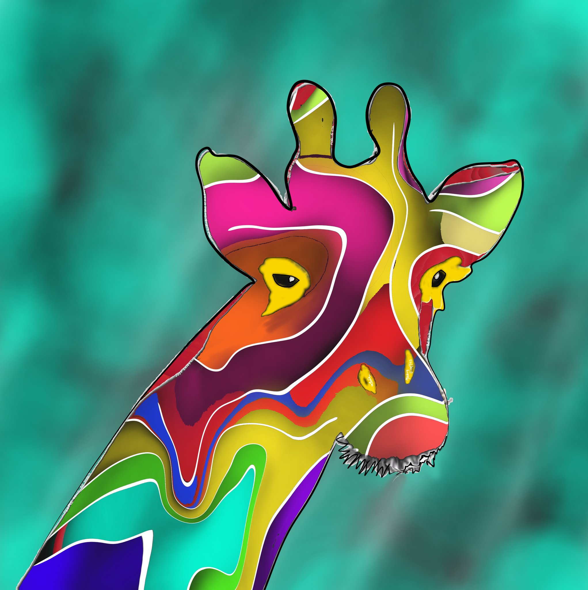 Iban NFT.eth on Twitter: "New #ARTWORK 🚨🚨🚨 #020 #ModernGiraffes #colorful 🦒 Current Price: 0.01 ...