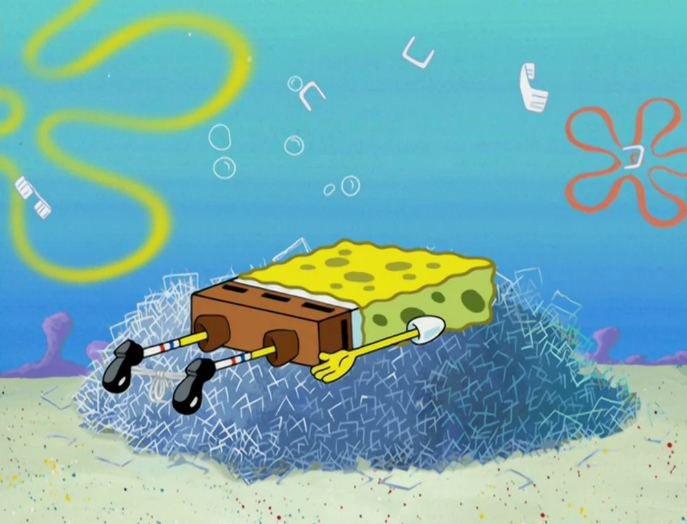 Blackened Sponge Spongebob