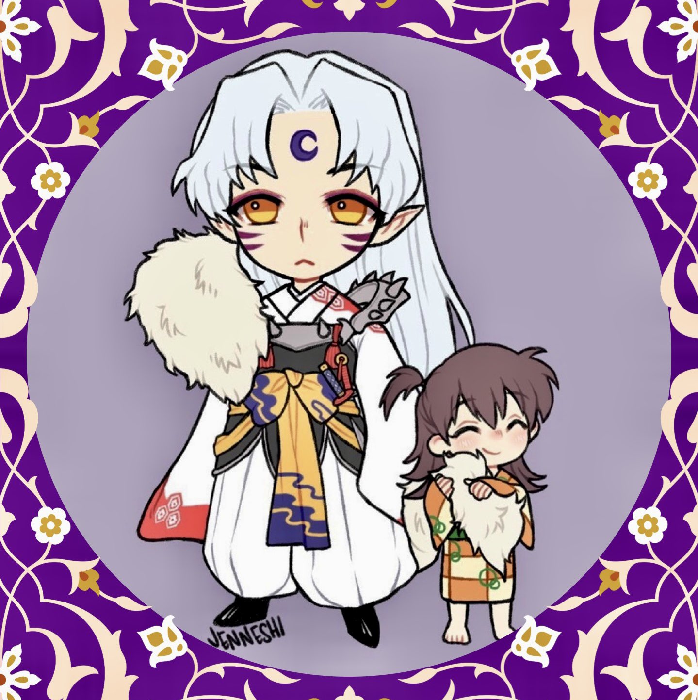 Inuyasha Sesshomaru And Rin Chibi Sesshomaru X Rin