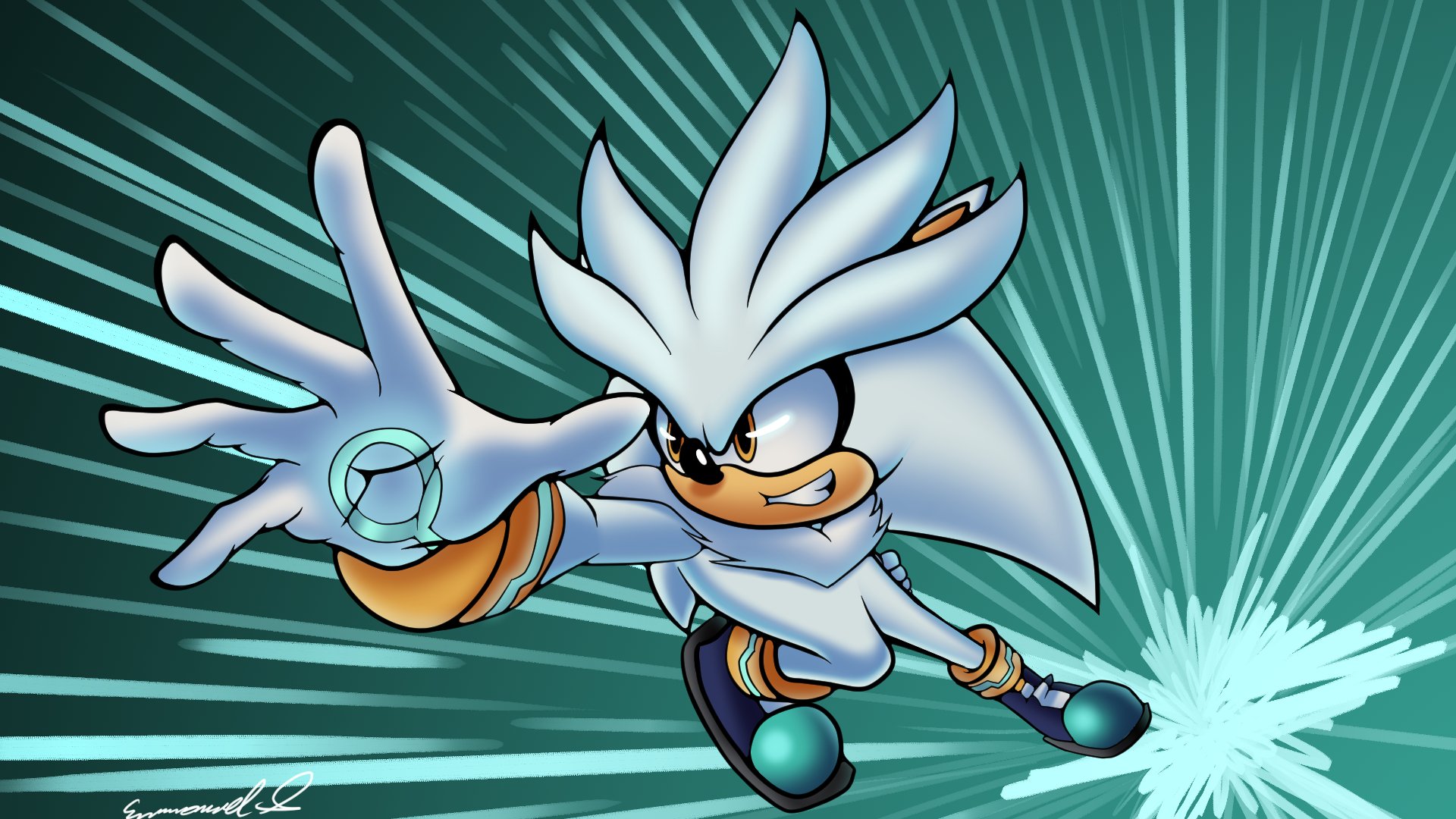 Super Sonic The Hedgehog Flying