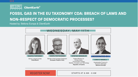 ClientEarth Europe on Twitter: "Our lawyer Marta Toporek spoke about the #Taxonomy complementary ...