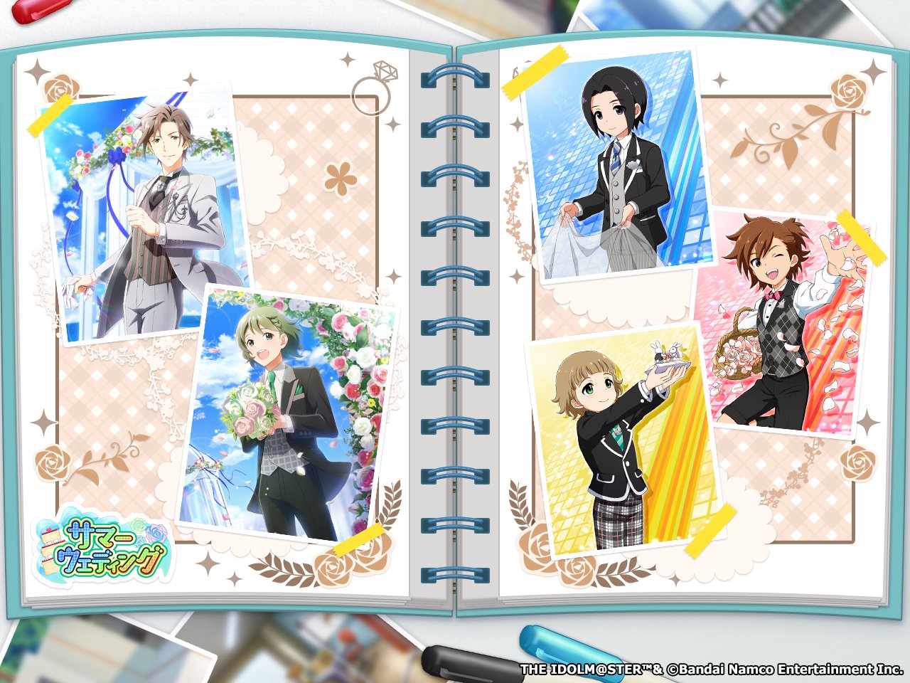アイドルマスター SideM公式 on Twitter: "プロデューサーさん、「ウェディング限定復刻ガシャ」でスカウトできるアイドルの皆さんのお仕事中の姿をお見せしますね。 結婚式場のPVに ...