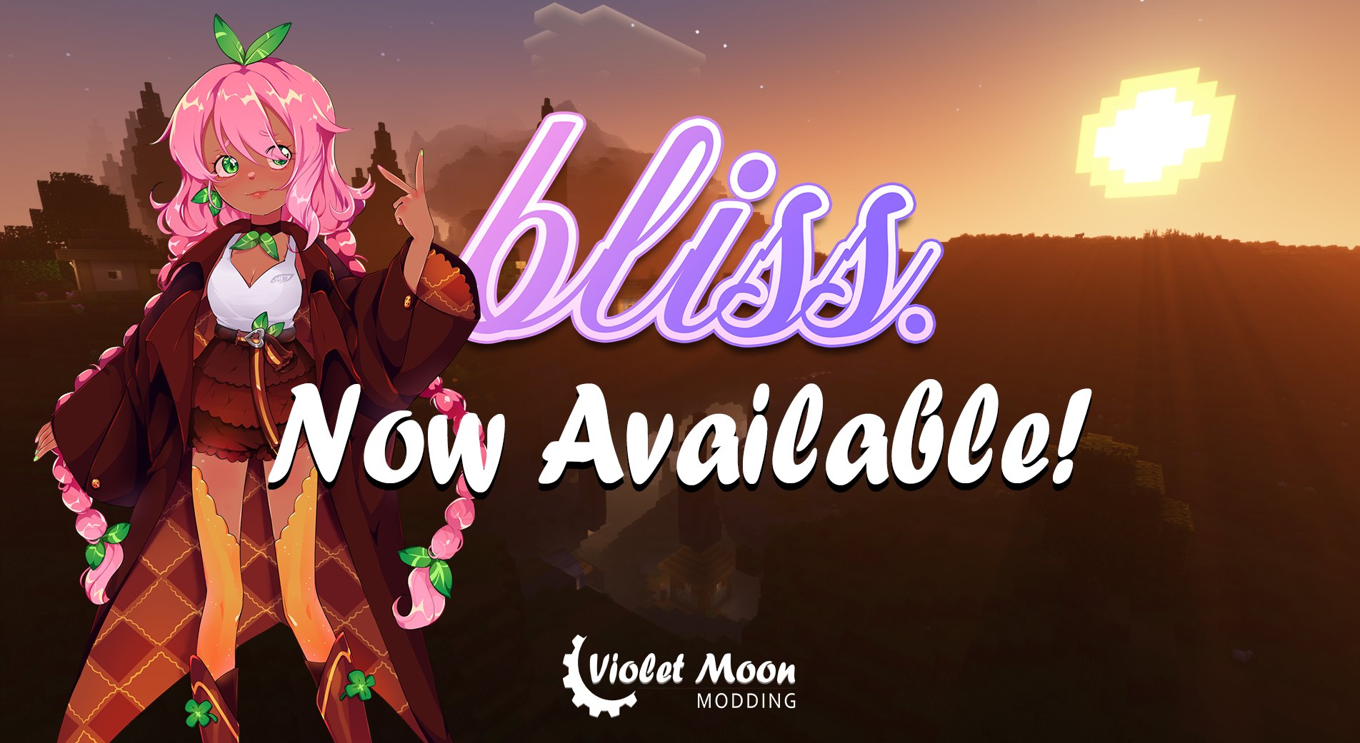 Violet Moon on Twitter: "🎉 Bliss - the peaceful-like modpack is now OUT! 🍦 Vanilla Styled ☺️ ...