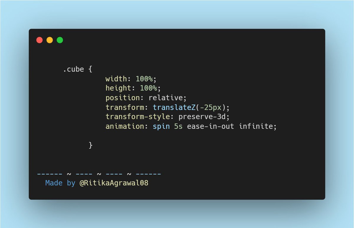 🔸Let's make a Cube Loader in 5 Simple Steps using CSS🔸 A Thread🧵⬇️ ...