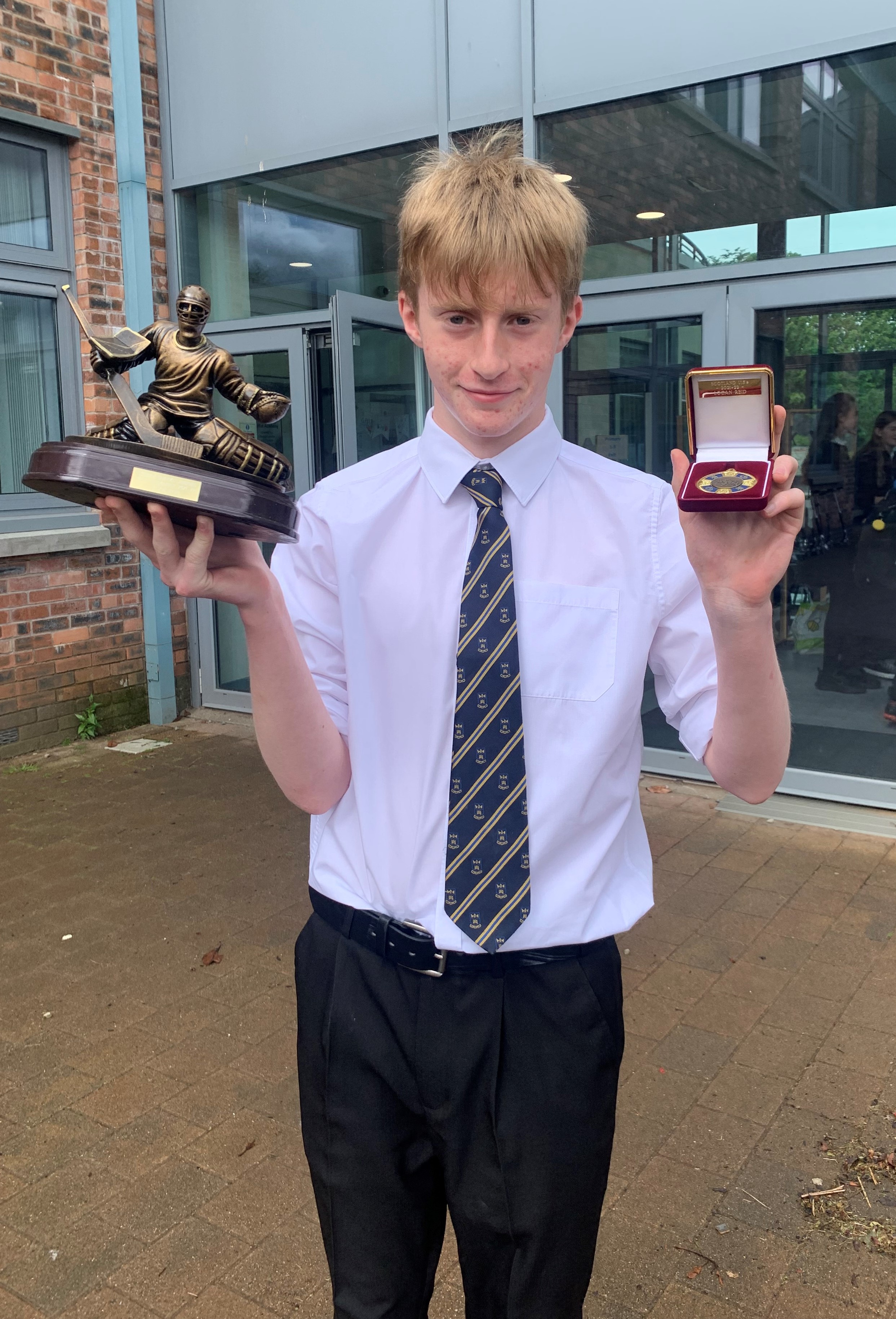 Moffat Academy & Beattock Primary Cluster on Twitter: "Logan Reid S3 won the Best Netminder ...