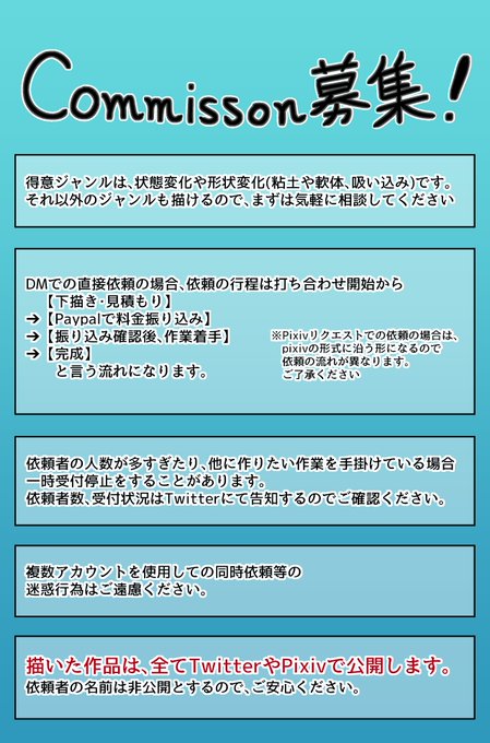 【告知】【Commission受け付けています！】 Commission.. | Garon@Patreon&ファンティア【com open ...