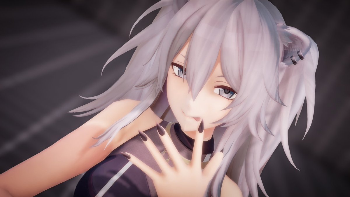 獅白ぼたん 「ボクってピュアだから皆みたいなどスケベMMDできないんですよね あんなスゴいの思」|みずねこ＊Mimi.M2 🔞MMDのイラスト