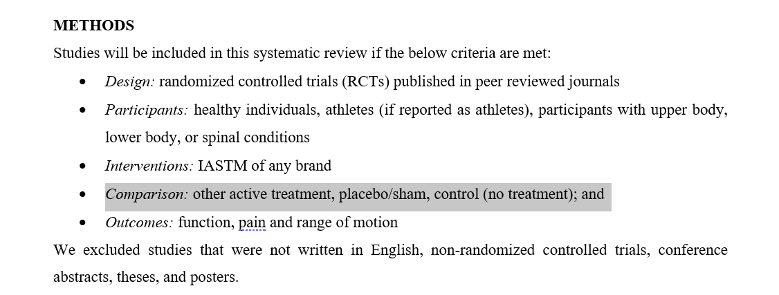 Physio Meets Science on Twitter: "@atcref @GregLehman PICO https://t.co/WTmPkDyAs1" / Twitter