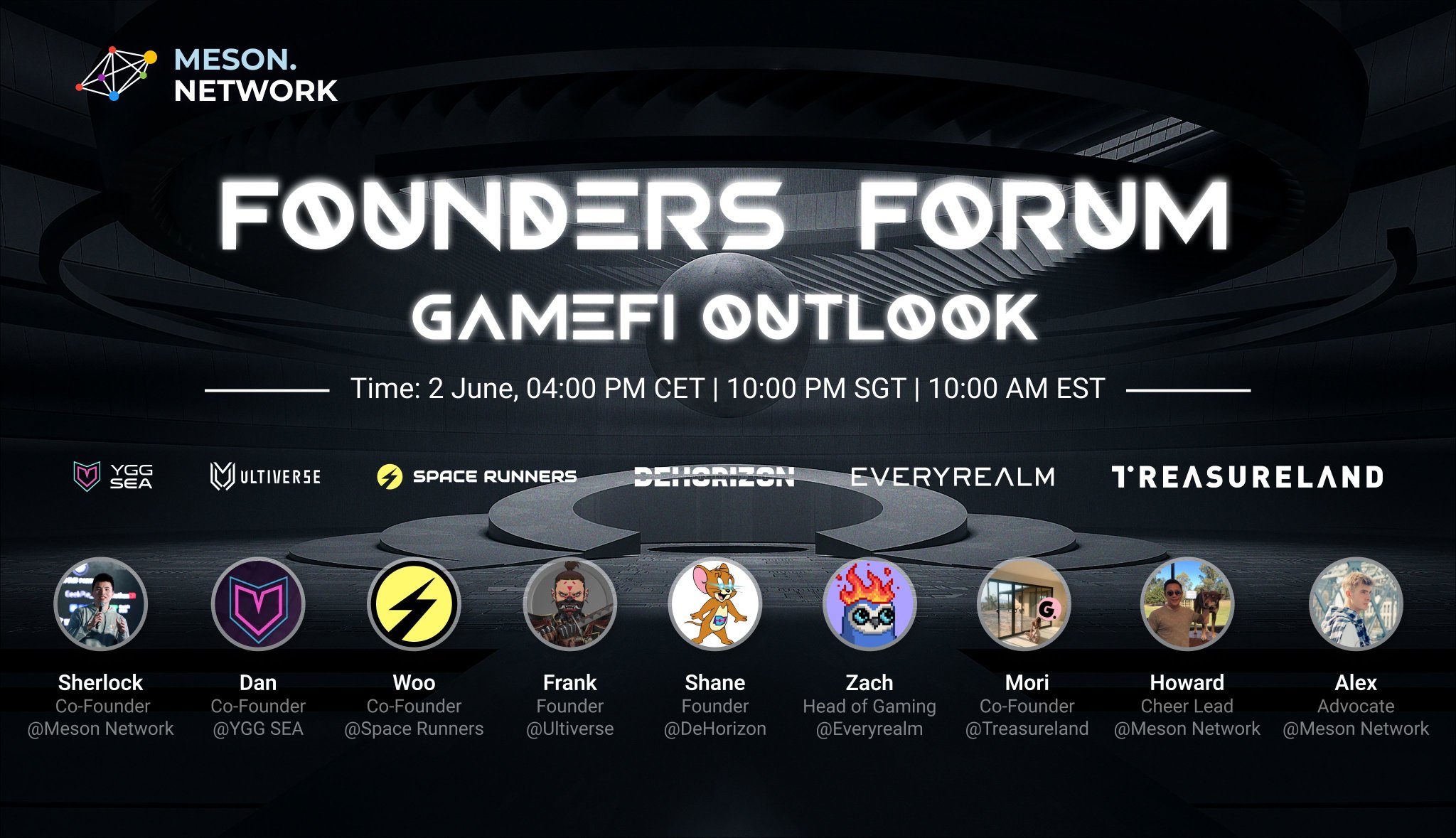 meson.network on Twitter: "[ Founders Forum ] will speak to leading Gamefi players about market ...