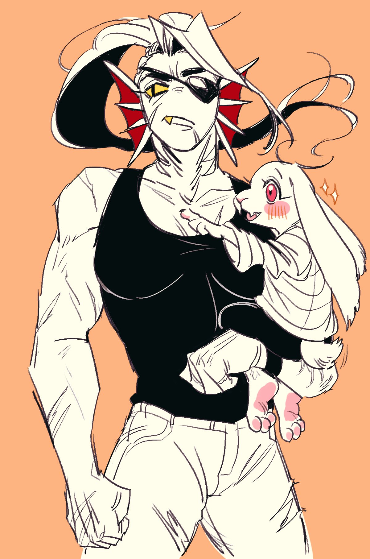 멍잔 ᴍᴜɴɢ On Twitter 요즘 이렇게 그리는게 왜이리 재미있을까 Undyne And Asriel Ou5o92akkn Twitter