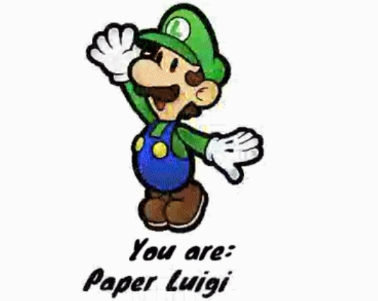 Paper Luigi Standing