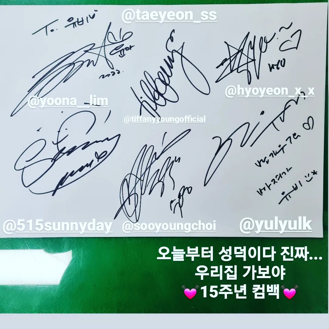 Snsd Autograph 2022