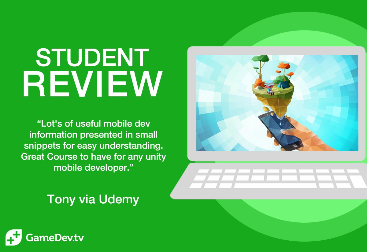 Gamedevtv On Twitter Want To Make Games For People On The Go Our Unity Mobile Developer 9265