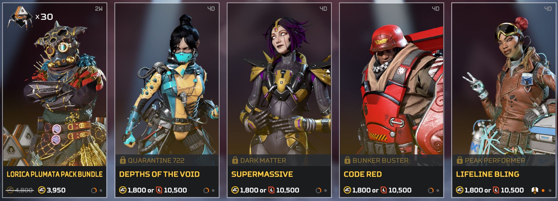 🔴Apex Item Store on Twitter: "Legend Recolor Store is live! #ApexLegends https://t.co/8mxjCoheMg ...