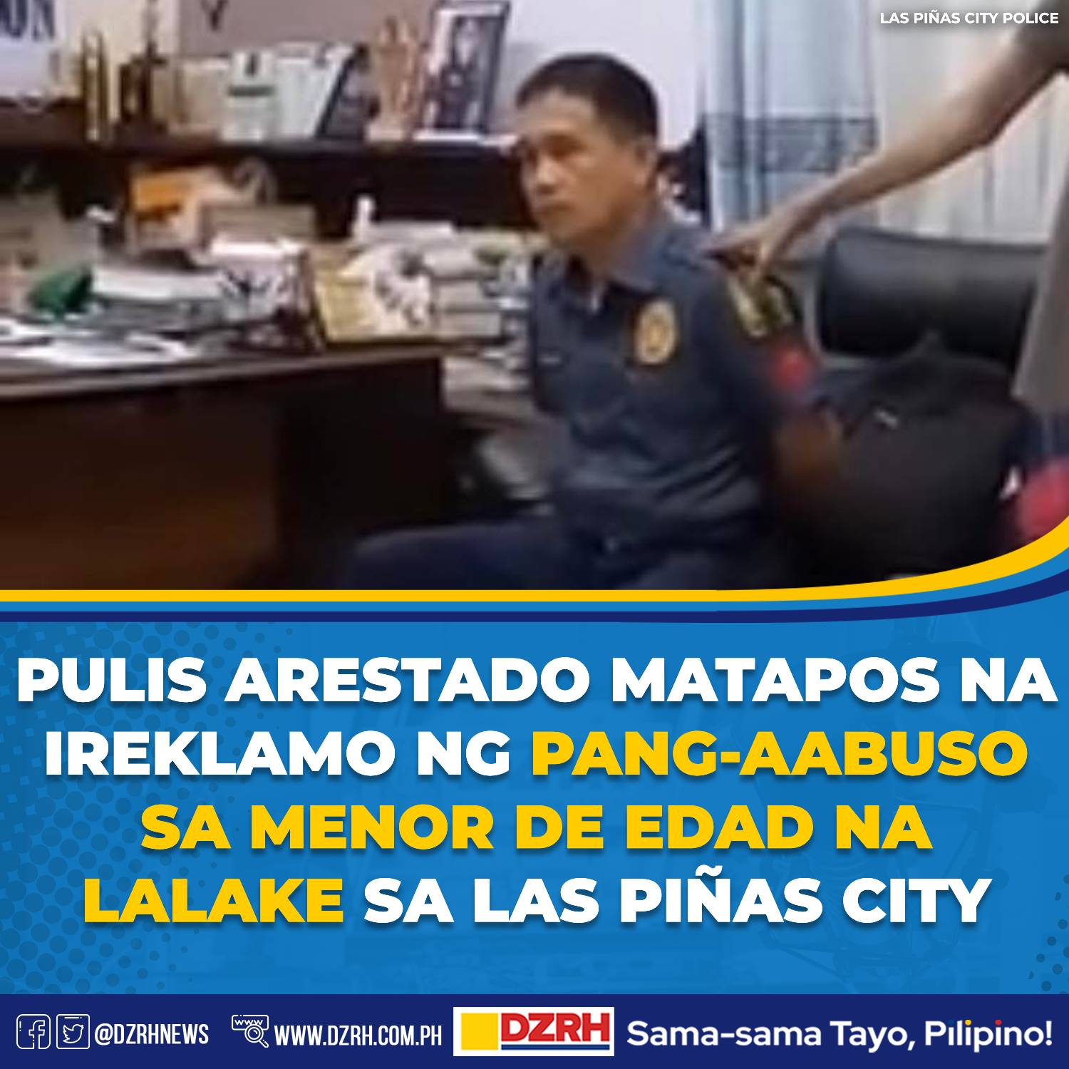 DZRH NEWS on Twitter: "LOOK: Inaresto ang isang pulis na inireklamo ng sexual assault at ...