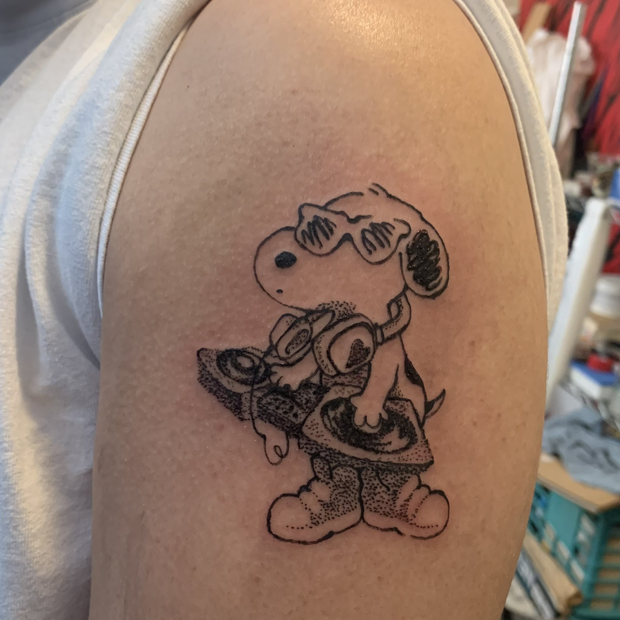 Snoopy Joe Cool Tattoos The Peanuts Tattoo Page