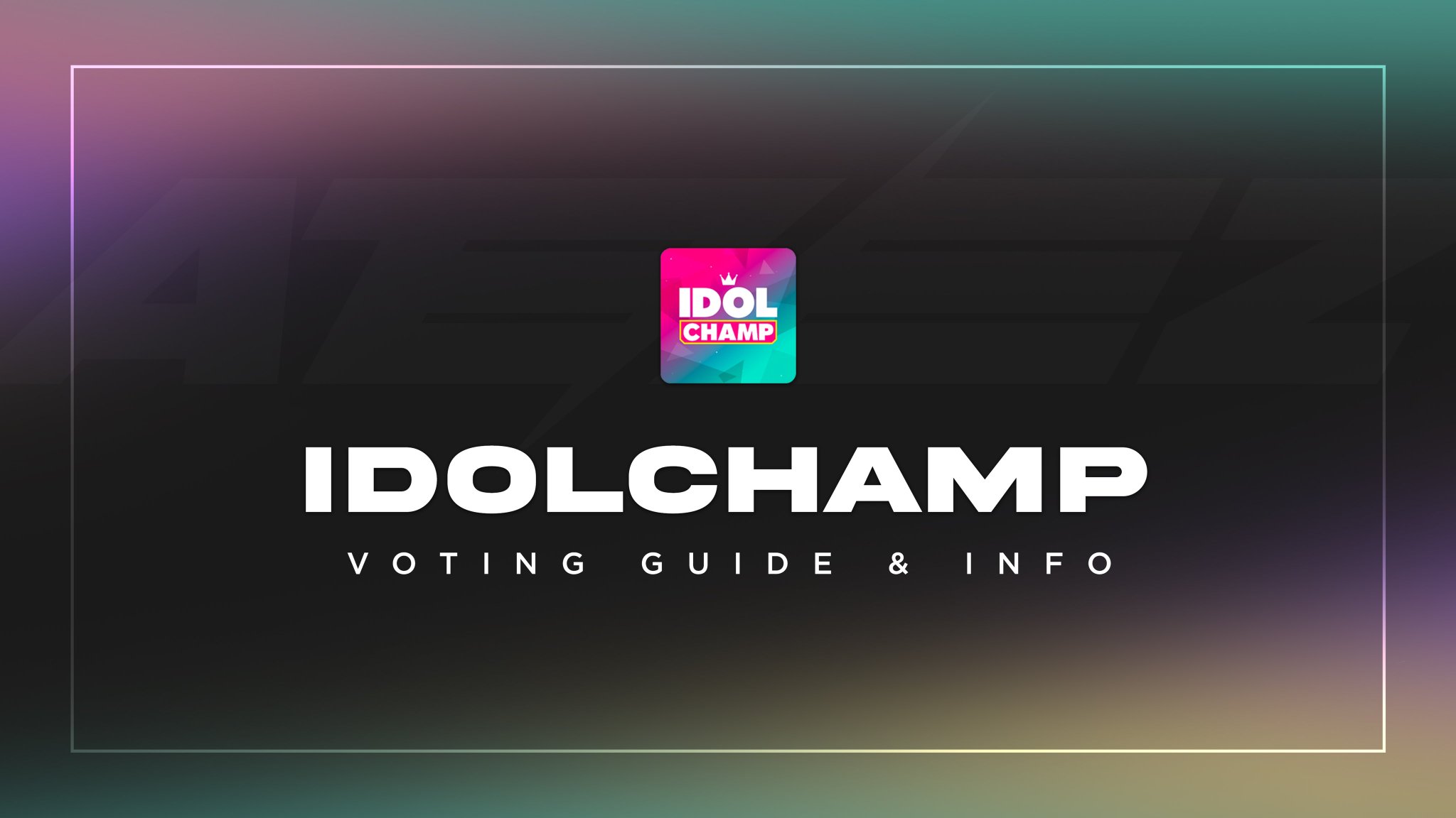 (slow) 📌 COMEBACK PREP on Twitter: "IDOLCHAMP APP 🗳 Voting Guide & Info [thread] @ATEEZofficial ...