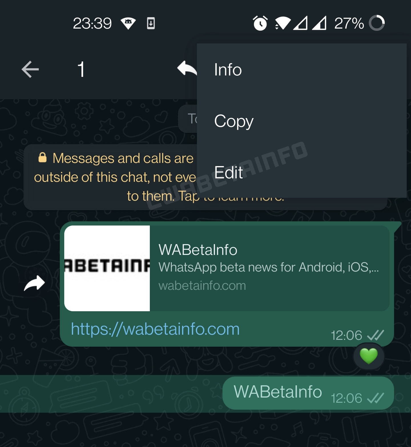 WABetaInfo on Twitter: "WhatsApp is working on editing text messages! WhatsApp is finally ...