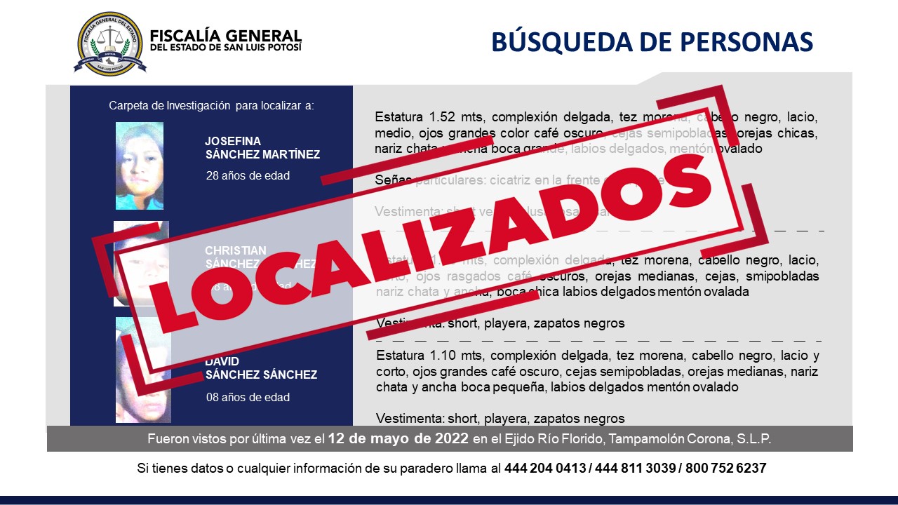 Fiscalía San Luis Potosí On Twitter Fiscalíaslp Fiscalía Localiza
