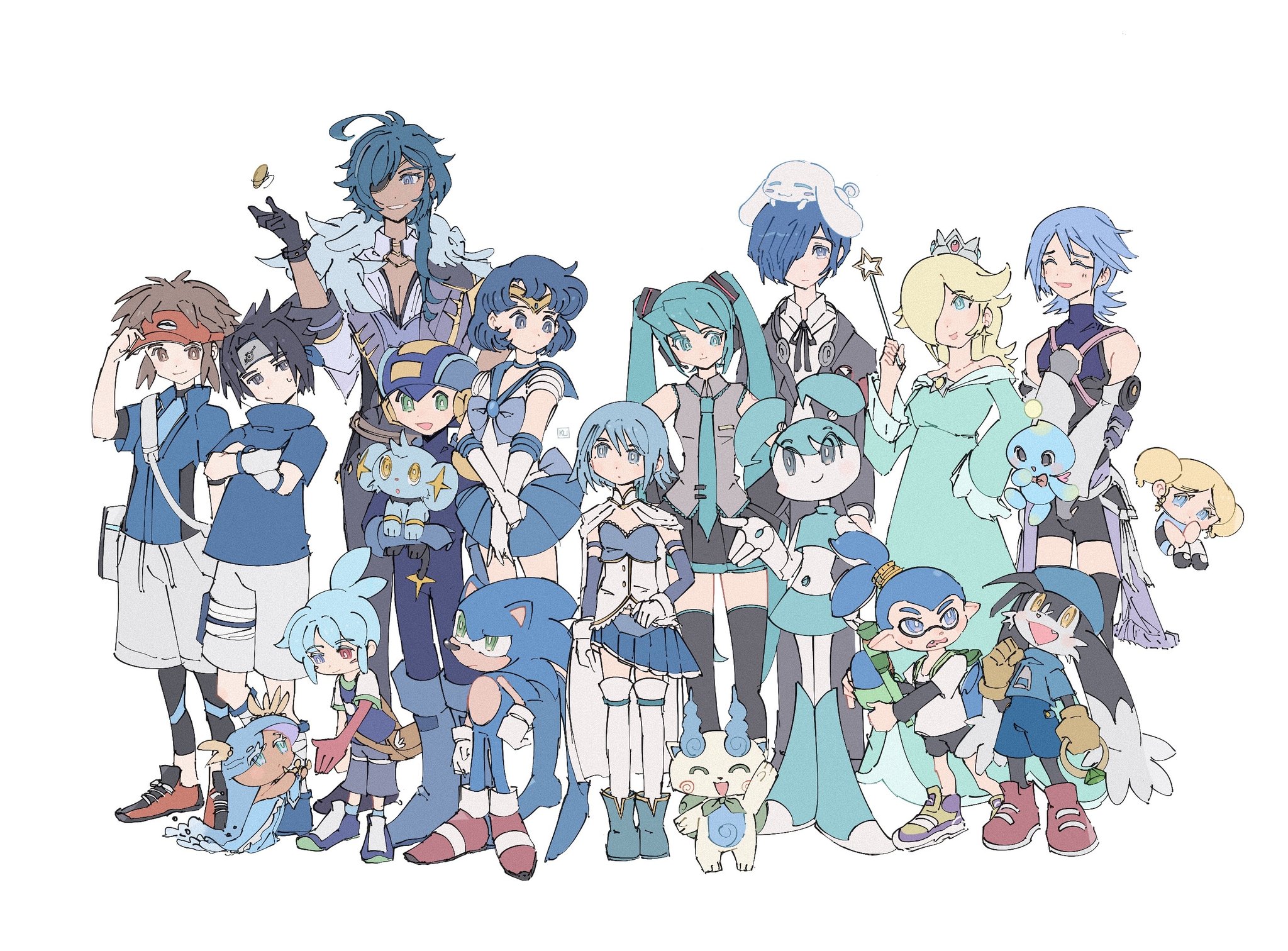 Blue Characters