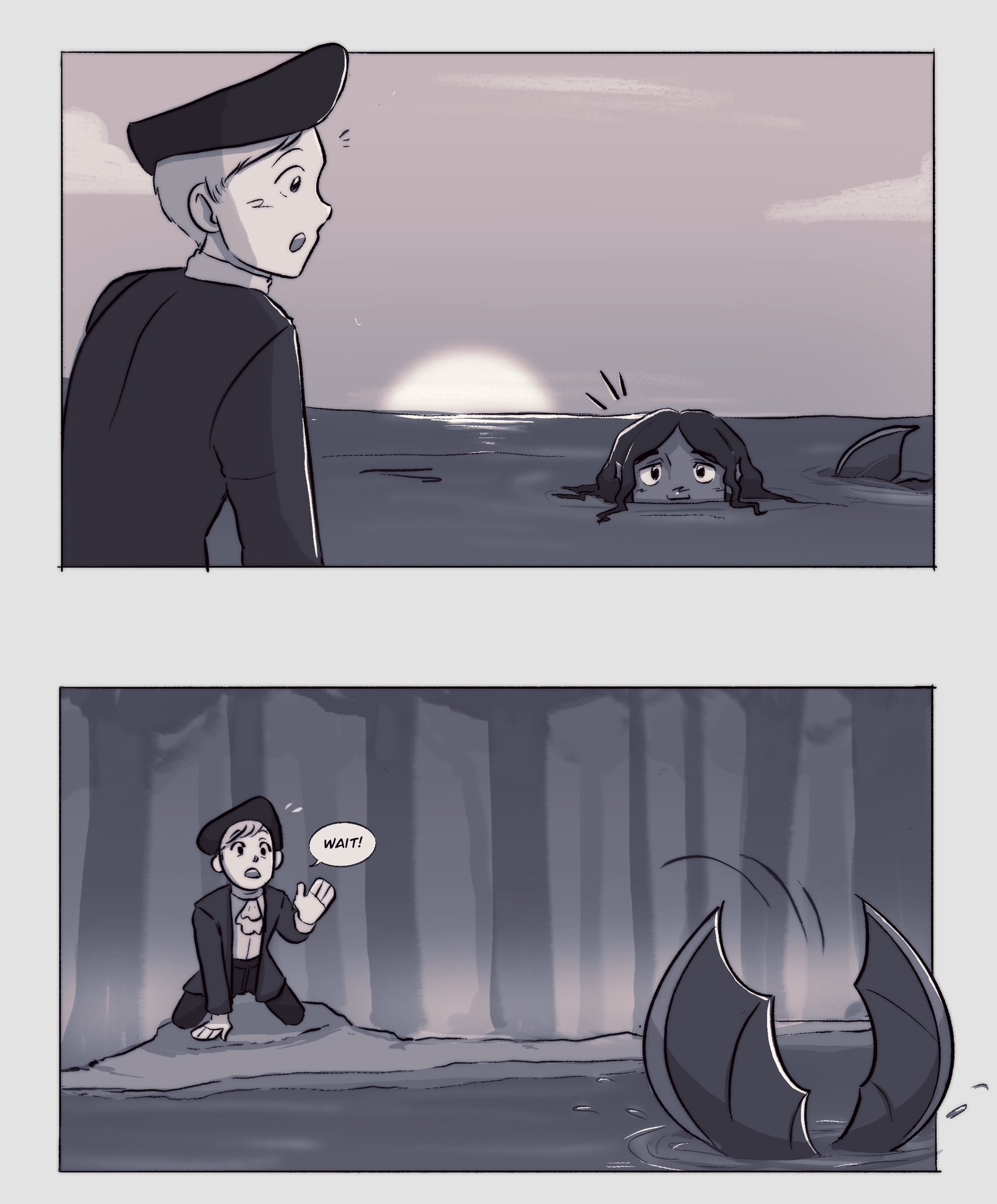 IDLE NOVA💫COMMS OPEN on Twitter: "First meeting and reunion from my silly mermaid au I couldn’t ...