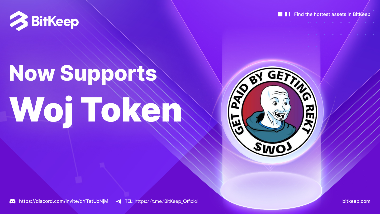 BitKeep Daily on Twitter: "📢#BitKeep now supports @wojfinance 👉The $WOJ token is a charity token ...