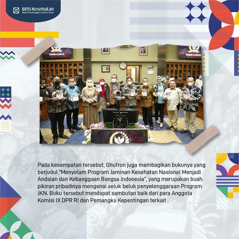 BPJS Kesehatan RI on Twitter: "Direktur Utama BPJS Kesehatan, Ghufron Mukti membagikan bukunya ...
