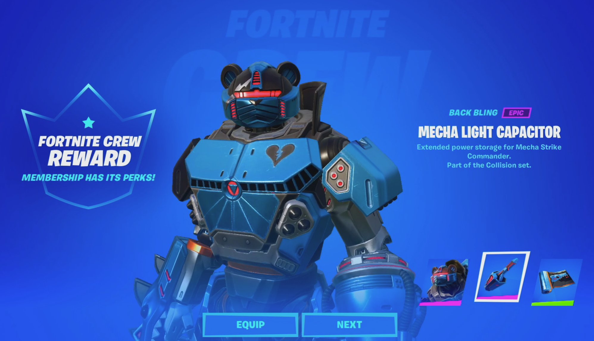 VARMAS on Twitter: "MECHA STRIKE COMMANDER JUNE 2022 CREW PACK in Fortnite https://t.co ...