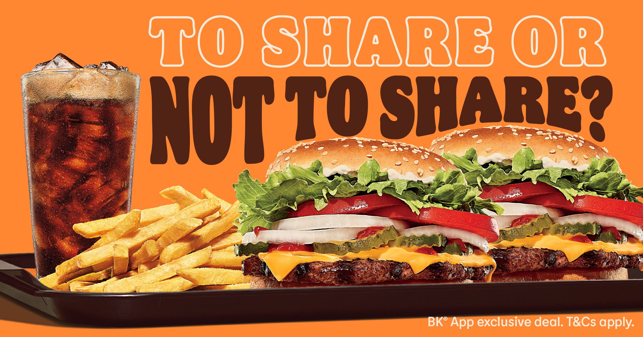 BURGER KING® South Africa on Twitter: "To Share or Not to share? Who are you sharing your ...