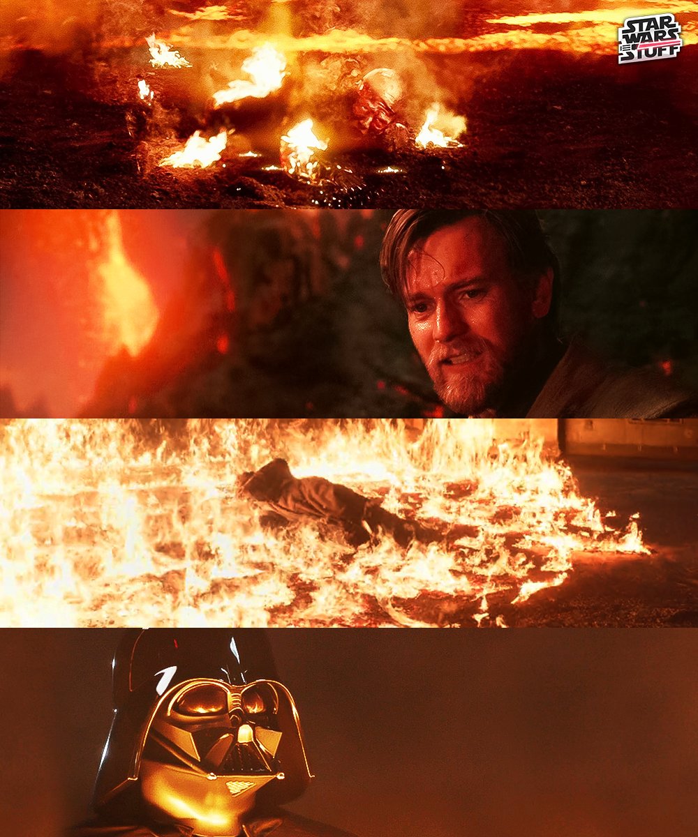 Anakin Burning In Lava