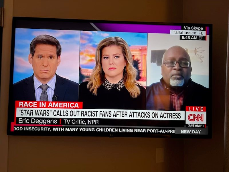 Eric Deggans at NPR on Twitter: "Started the day w/appearance on CNN’s New Day to talk racists ...